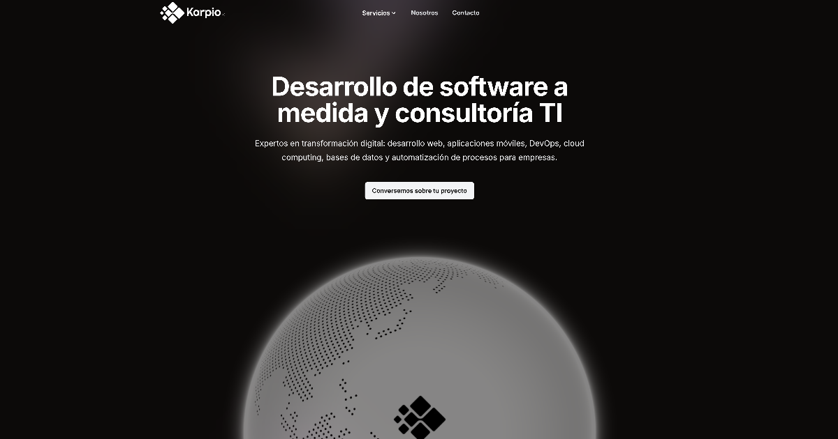 Desarrollo de Software a Medida y Consultoría TI | Karpio Chile | Karpio
